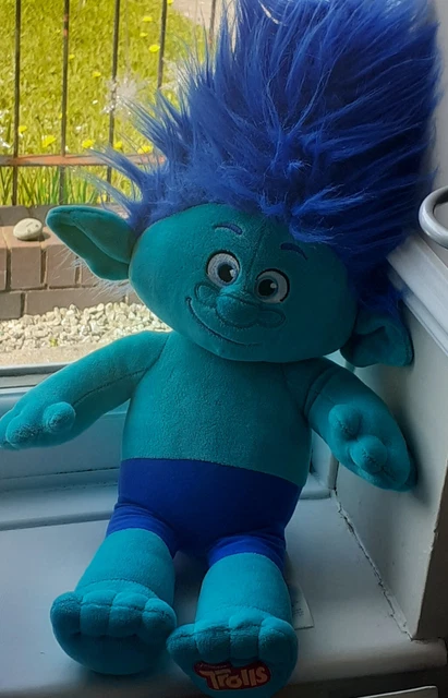 BUILD A BEAR Trolls Plush Happy Branch Dreamworks Blue Hair £9.61 ...