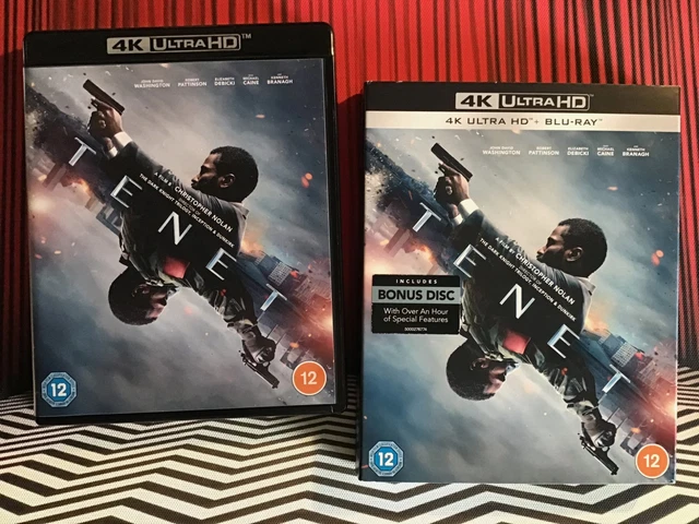 TENET (4K UHD Blu-ray) + SLIPCOVER. 3-Disc. CHRISTOPHER NOLAN £3.25 ...