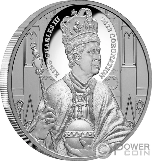 KING CHARLES III CORONATION 1 Oz Silver Coin 1$ Niue 2023 £190.73 ...