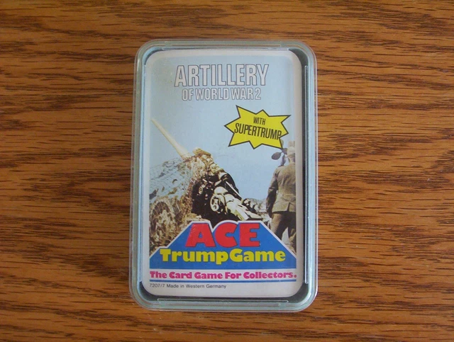 VINTAGE ACE TRUMPS ARTILLERY OF WW2. [complete pack] £5.99 - PicClick UK