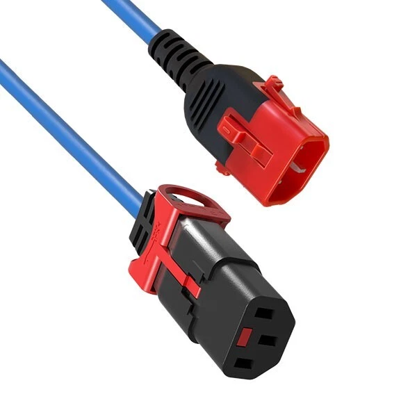 3M IEC 320 Dual Locking Power Cable C13 to C14 17AWG 1mm BLUE $45.31 ...