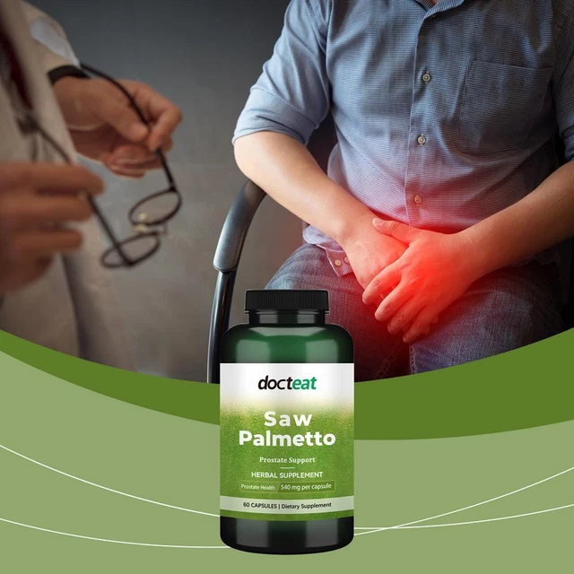 SAW PALMETTO CAPSULES For Men Prostate Health Dietary Supplements-60 ...