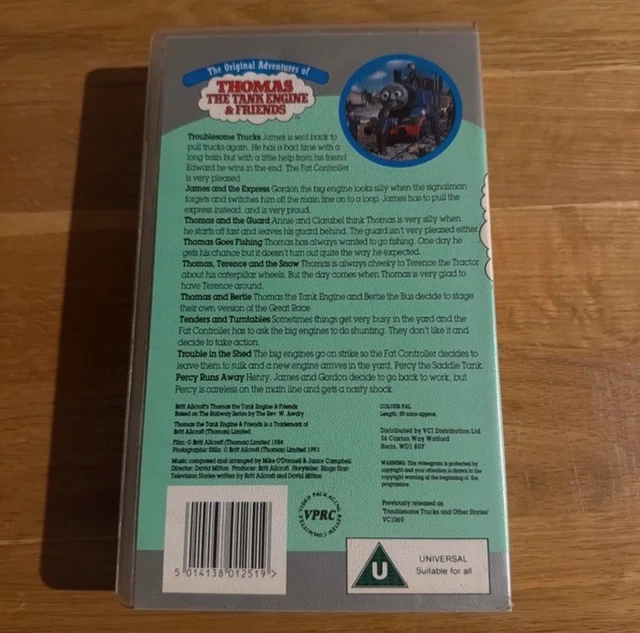 THOMAS THE TANK Engine And Friends VHS. Thomas Goes Fishing. £39.00 ...