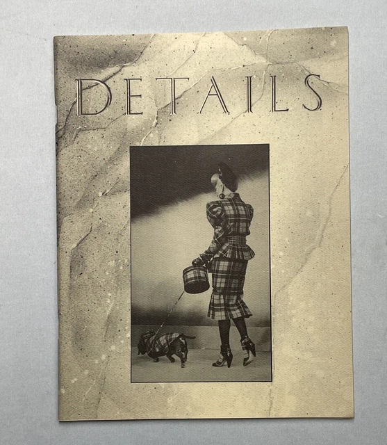 DETAILS MAGAZINE, VOL. 2 No. 1, 1983, Bill Cunningham Fall Collections ...