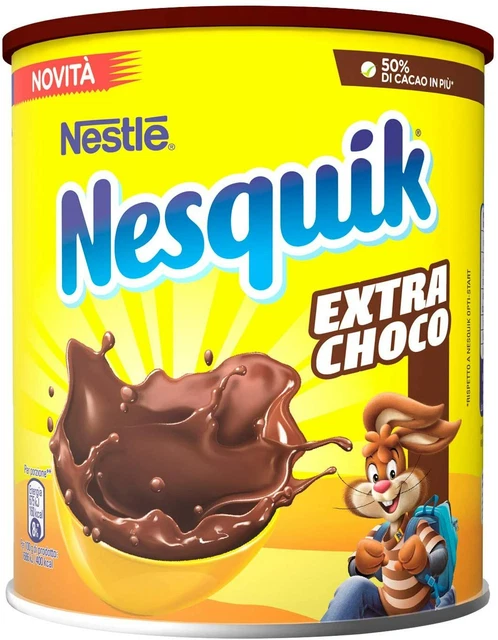 NESTLE' NESQUIK EXTRA Choco Cacao Soluble Milk Chocolate Breakfast Jar ...