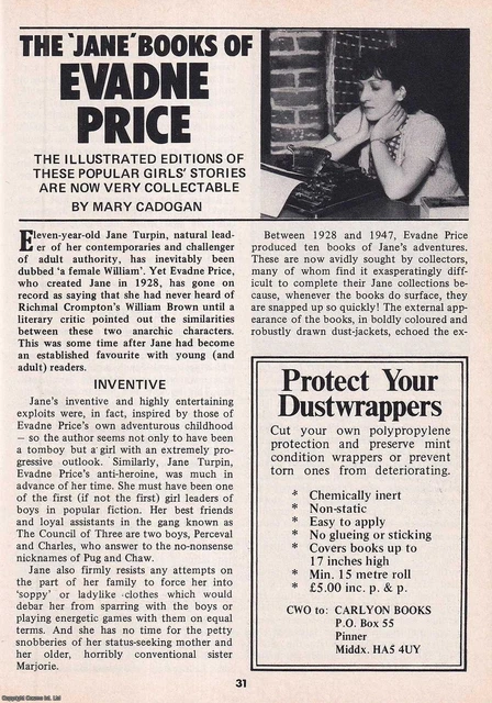 THE JANE TURPIN Books Of Evadne Price : Popular Girls Stories. This Is ...