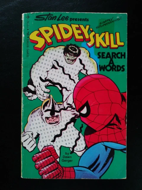 SPIDER-MAN SPIDEY-SKILL SEARCH A Words Crossword Comic Book Lot 1977 ...