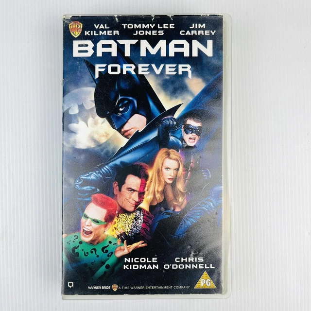 VINTAGE BATMAN FOREVER VHS Video Tape Warner Bros Jim Carrey Nicole ...