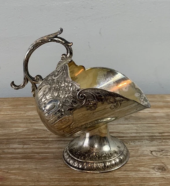 VINTAGE JAPAN SUGAR Scuttle Silverplate with E.P. Zinc Alloy $29.99 ...