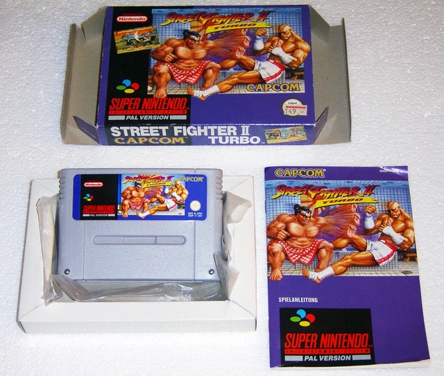 STREET FIGHTER 2 Turbo Nintendo SNES CAPCOM Originale Completo TOP ...