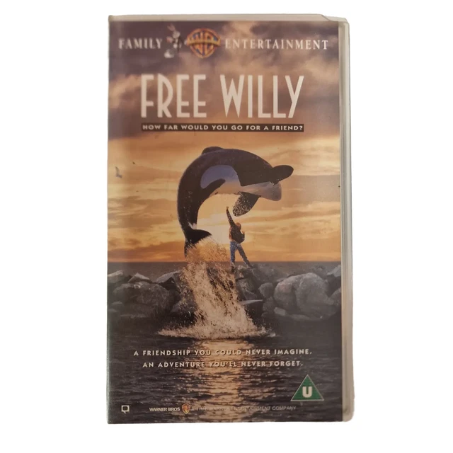 VINTAGE FREE WILLY Vhs Cassette Movie £9.99 - PicClick UK