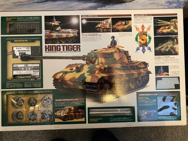TAMIYA 1/16 KING Tiger Full Option - Remote Control - COMPLETE, UN ...