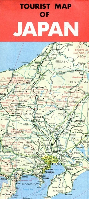 VINTAGE, TOURIST MAP of Japan. 1983 £5.00 - PicClick UK
