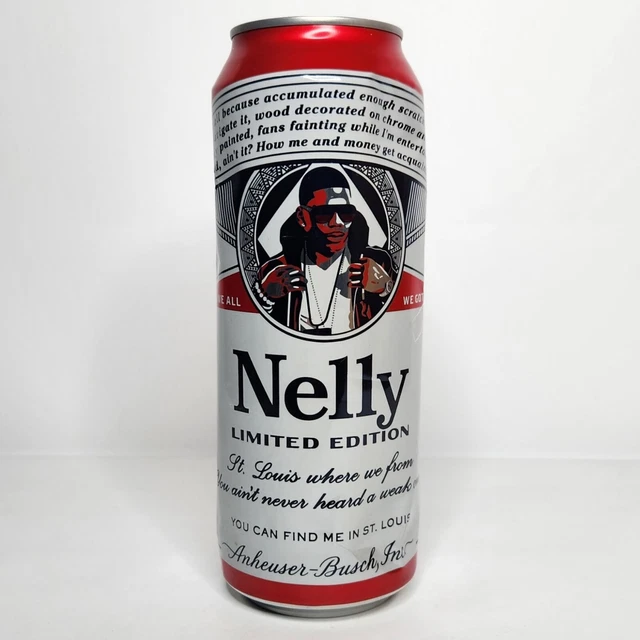 BUDWEISER NELLY TALL Boy Can EMPTY 25oz STL St Louis £22.85 - PicClick UK