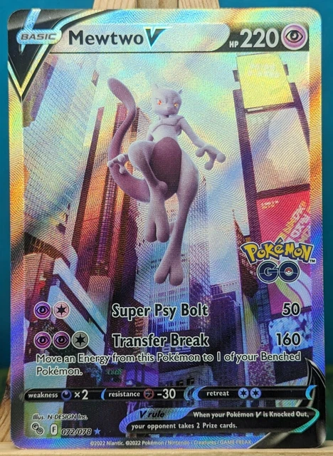 POKEMON - POKEMON Go - Mewtwo V (Mewtu V) - 072/078 - englisch EUR 64 ...
