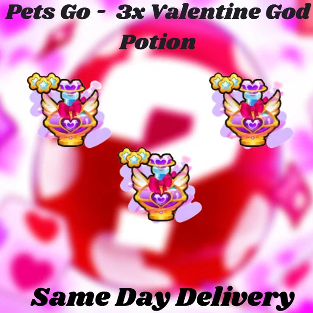 PETS GO 🐱3X Valentine God Potion 💎 Roblox 🔥 Same Day Delivery 🚚 ...