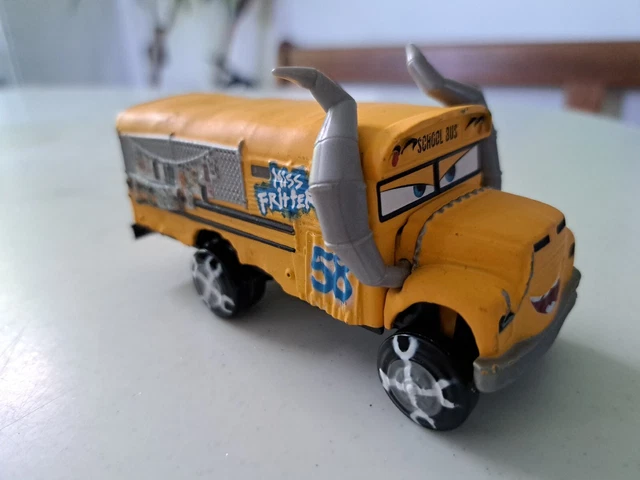 DISNEY PIXAR CARS 3 Miss Fritter School Bus Diecast Toy Vehicle Mattel ...