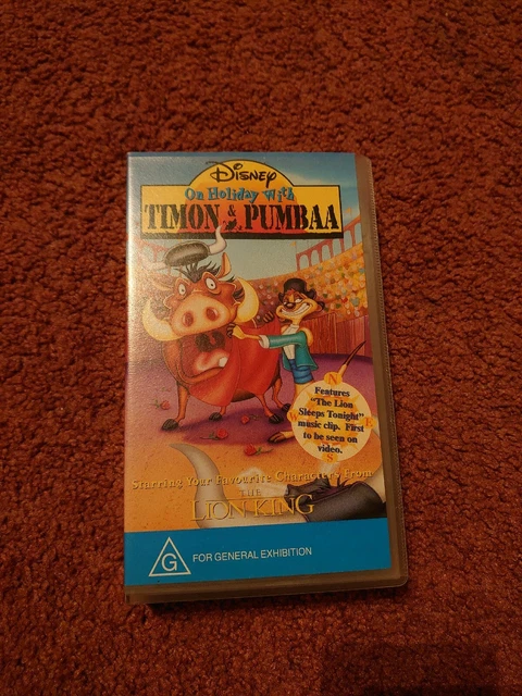 ON HOLIDAY WITH Timon and Pumbaa VHS Tape $10.00 - PicClick AU