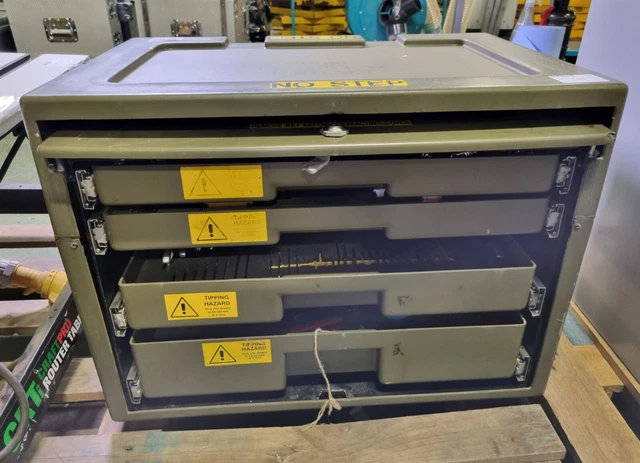 BRITISH ARMY MILITARY 4 Drawer Tool Box With Tools Flight Storage Case ...