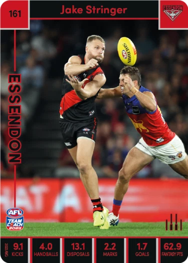 2023 AFL TEAMCOACH Essendon Jake Stringer Common Base Card # 161 EUR 0 ...