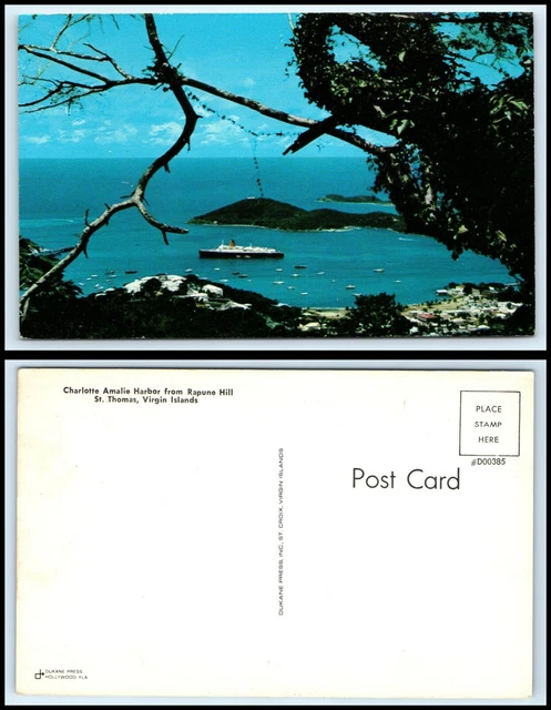 ST. THOMAS / VIRGIN ISLANDS Postcard-Charlotte Amalie Harbor From ...