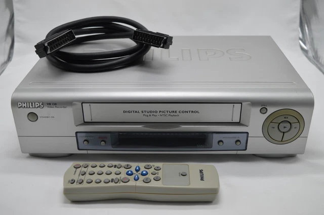 MAGNÉTOSCOPE LECTEUR CASSETTE enregistreur recorder VHS K7 Philips ...