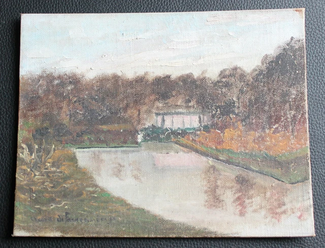 HUILE SUR TOILE collé sur carton : Lucien LEFEBVRE FOINET EUR 15,00 ...
