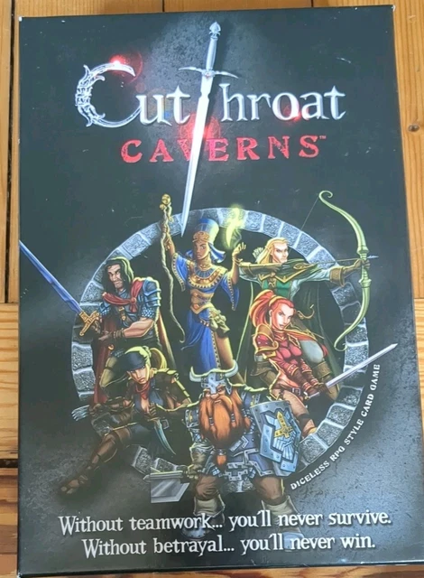 CUTTHROAT CAVERNS BOARD Game 100% Complete. Dungeon Crawling Card Game ...