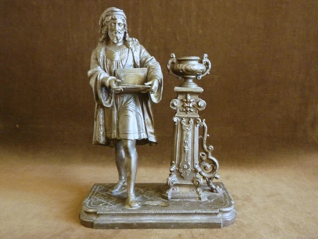 REGULE ANCIEN EN fonte, HOMME de SCIENCES. XIX ème EUR 87,00 - PicClick FR