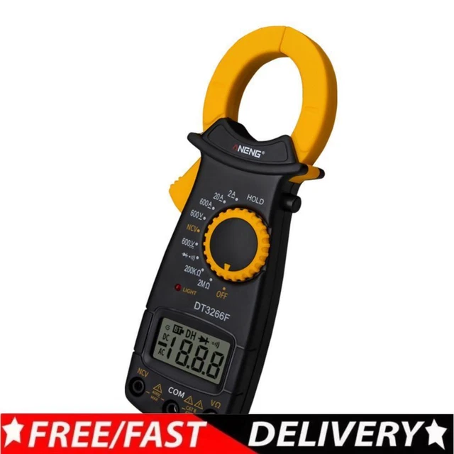 DIGITAL AMPER CLAMP Meter Multimeter NCV Current Clamp Pincers ...