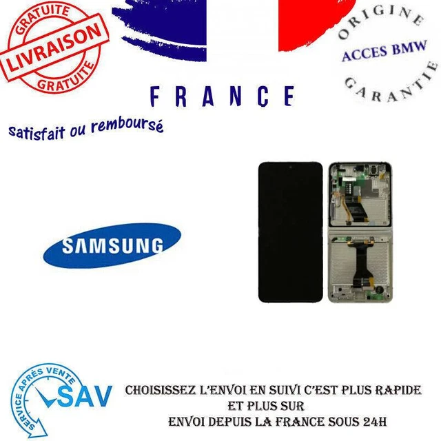 ORIGINAL ECRAN LCD Complet Galaxy Z Flip5 5G F731 Gh82-31827B Gh82-31828B Crème EUR 339,99 ...