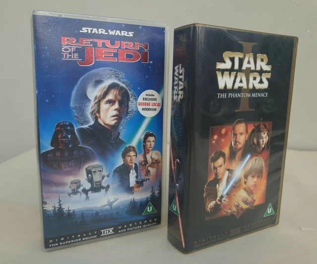STAR WARS: EPISODE one The Phantom Menace & Return Of The Jedi VHS ...