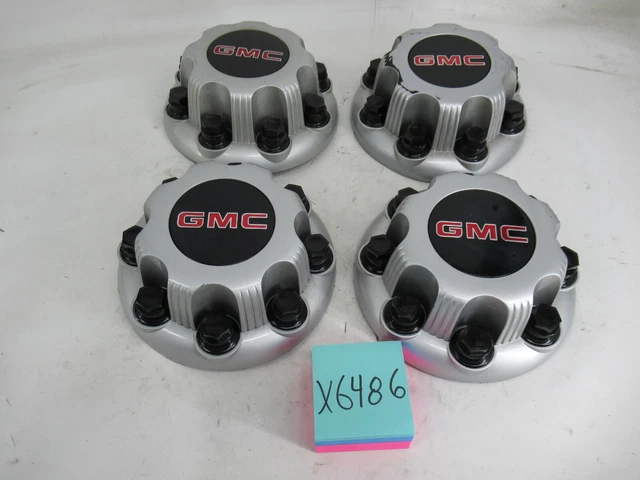 GMC CENTER CAPS Hubcaps Savanna Sierra 2500 3500 OEM 16" Wheel 15006332 ...