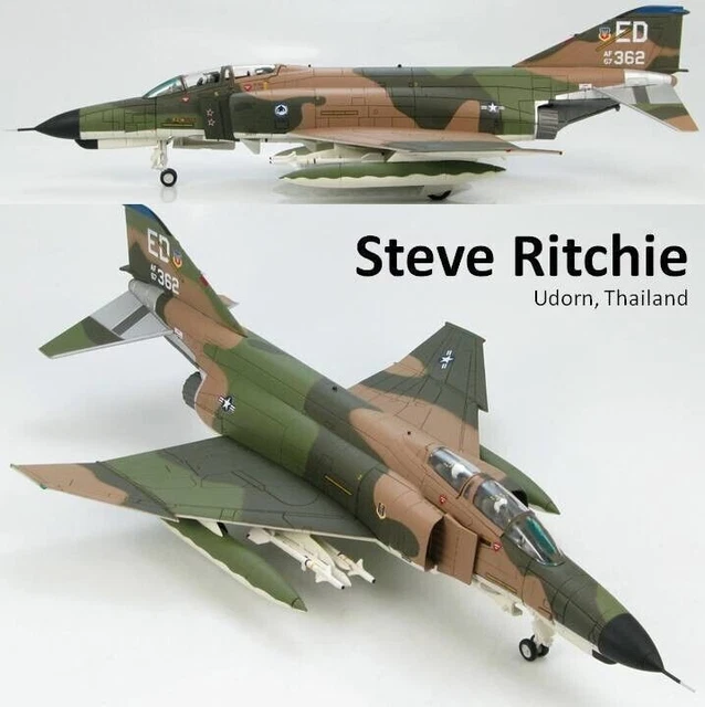 HOBBY MASTER HA1934 1/72 F-4E Phantom II USAF 432nd TRW Steve Ritchie ...