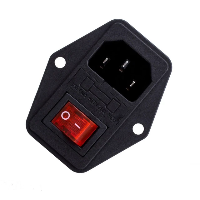 3 PIN LED Switch IEC320 Bartop Switch Interruptor Connector Maquina ...