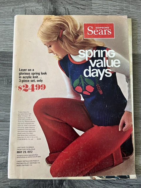 VINTAGE SEARS 1971 Spring Value Catalog Fashion Electronics Furniture ...