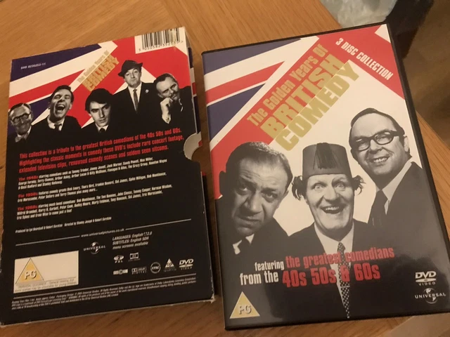 THE GOLDEN YEARS OF BRITISH COMEDY 40"s,50"s,60"s) 3 x dvd box set £0. ...