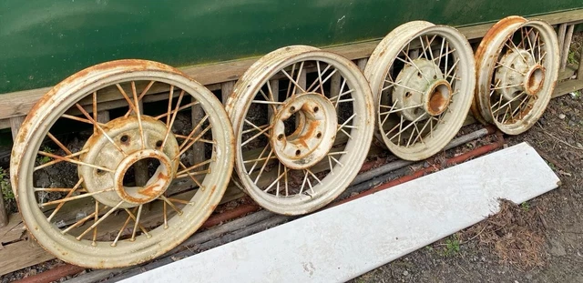 FORD MODEL A/B Four Steel Wheels 17" x 3" £80.00 - PicClick UK