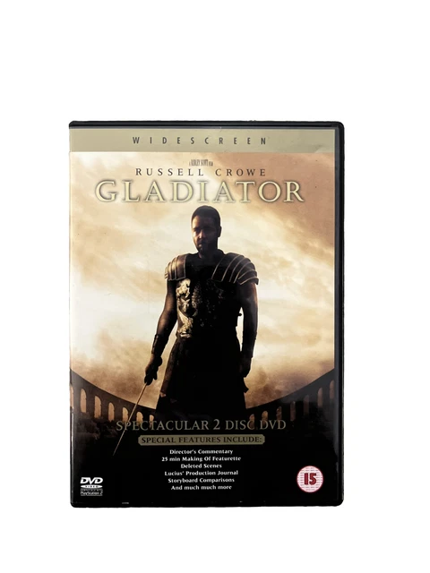 DVD GLADIATOR (2000) Russell Crowe, Scott (DIR) cert 15 2 disques EUR 2 ...