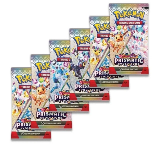 POKEMON TCG: SCARLET and Violet Prismatic Evolutions x1 Booster Pack AJ ...