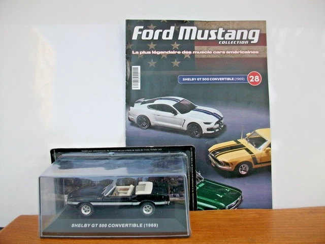 COLLECTION FORD MUSTANG N°28 Mustang Shelby GT500 Convertible 1969 avec ...