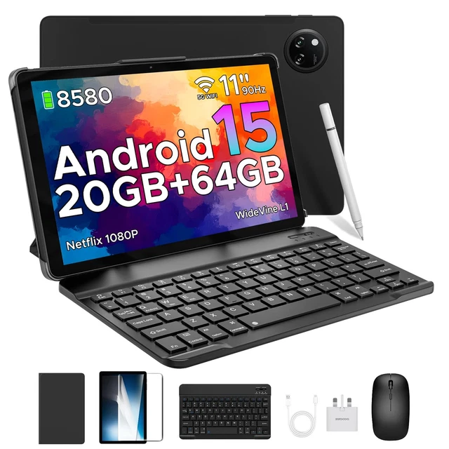 TAB A9+(2025) ANDROID 15 Tablet with Keyboard,11 inch Tablet,8580mAh ...