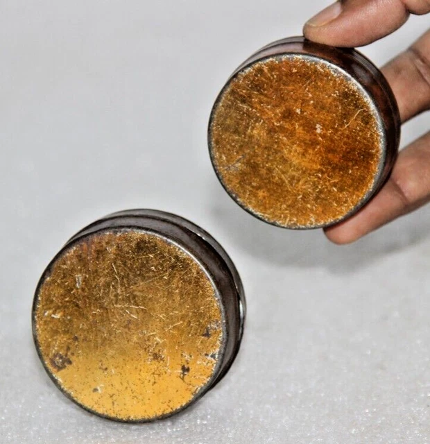 VINTAGE TIN SMALL Nut/ Supari Mirror Box Handcrafted Old Original 2PC 14622 £73.02 - PicClick UK