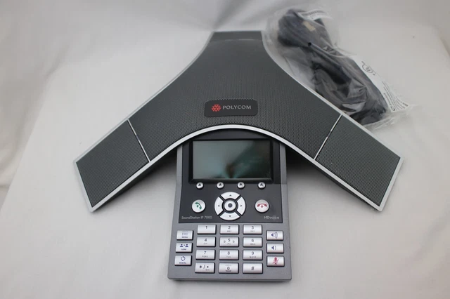 POLYCOM SOUNDSTATION IP 7000 2201-40000-001 PoE Full Duplex Conference ...