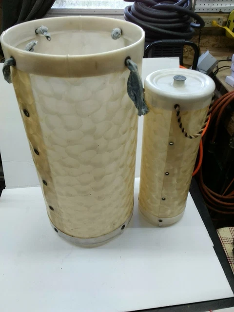1950'S TUPPERWARE TUPPERCRAFT White Pearl/White Hamper and Toilet Paper ...