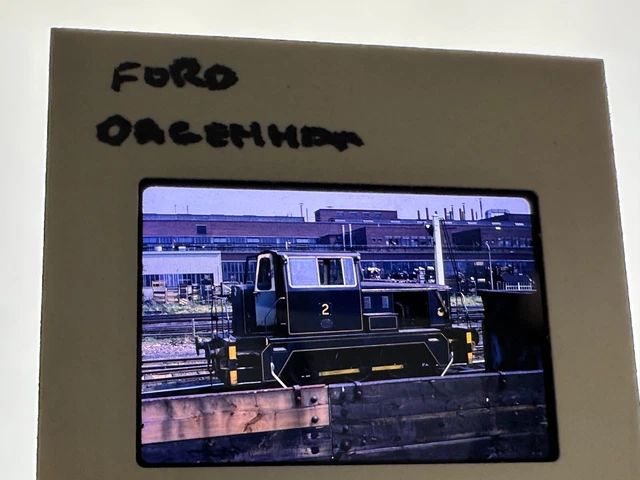 ORIGINAL 35MM RAILWAY Slide 0-6-0 Diesel Loco No.2 at Ford Works ...