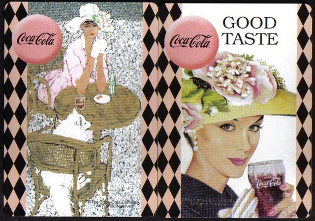 PEPSI COCA COLA COKE Beverage Lady Advertisement SINGLE Swap Playing ...