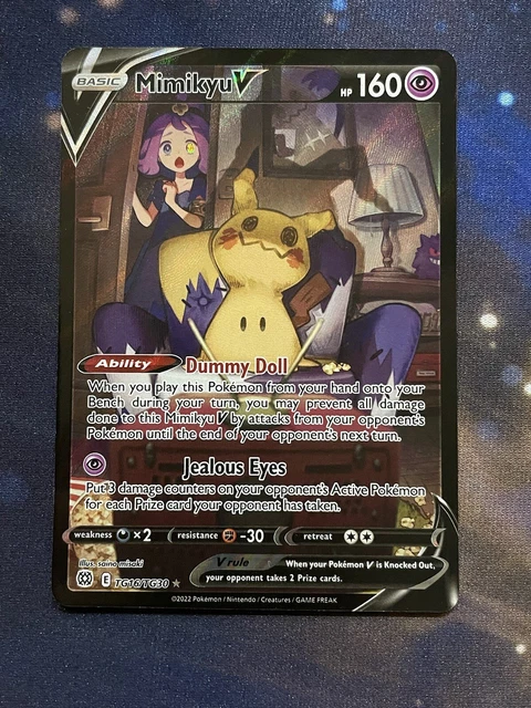 POKEMON CARD MIMIKYU V TG16/TG30 Brilliant Stars Full Art Ultra Rare ...