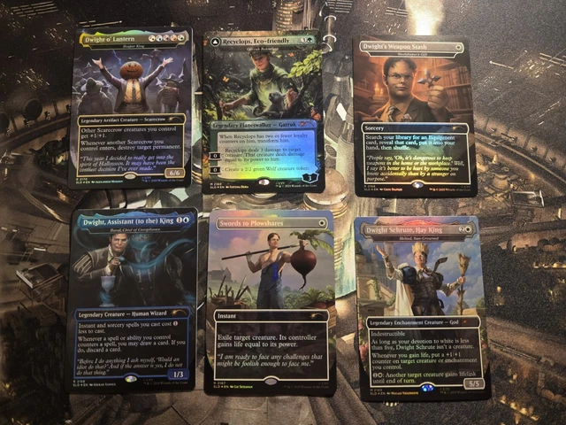 MTG SECRET LAIR x The Office Dwight’s Destiny Foil Edition In Hand (No ...