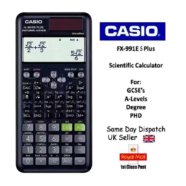 CASIO ADVANCED SCIENTIFIC Calculator School Classwiz GCSE A Level Black ...